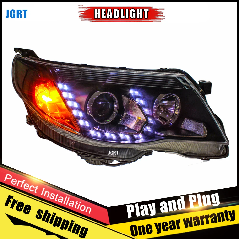 Car Style LED headlights for Subaru Forester 2009 2015 forForester head ...
