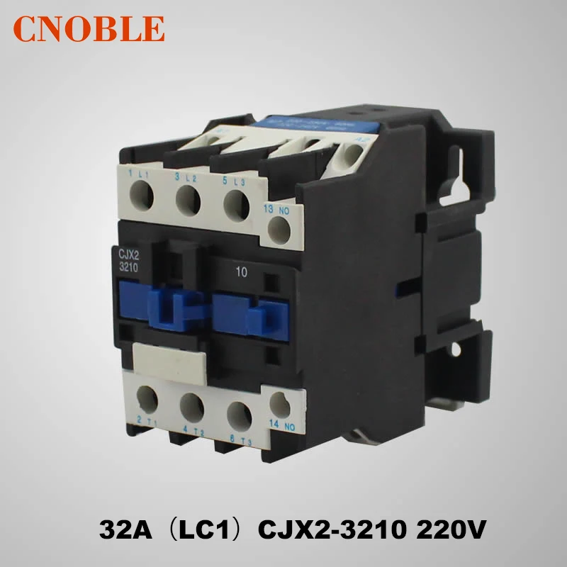 Contactor de CA 32A (LC1), CJX2 3210, voltaje de bobina de 220V, contacto plateado|Contactores ...