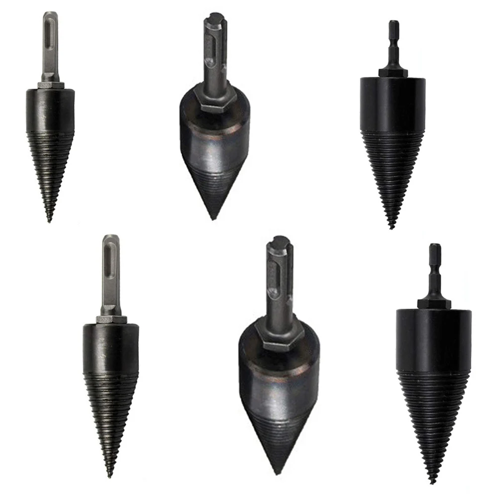 Firewood Machine Drill Bit Wood Cone Reamer Punch Driver Drill Bit ...