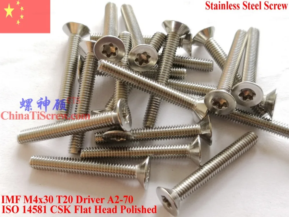 ISO-14581-Stainless-Steel-screws-M4x20-M4x25-M4x30-M4x35-T20-Driver ...