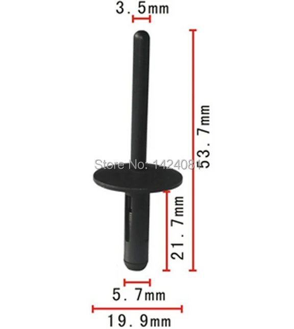 50x OEM quality auto plastic fastener clip Blind Rivets for BMW 51 71 7 ...