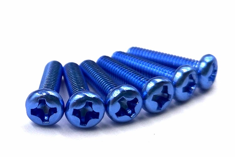 M5 Aluminum Alloy color Phillips Screws Round Head Bolts Cross Slot ...