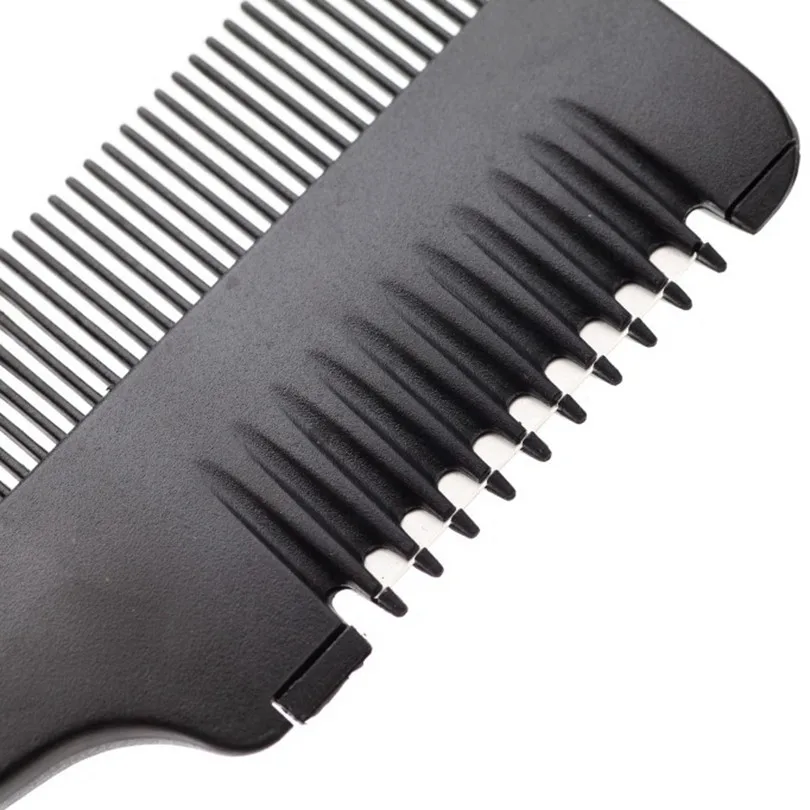 Brainbow 1pc Super Hair Razor Comb Black Handle Hair Razor Cutting ...