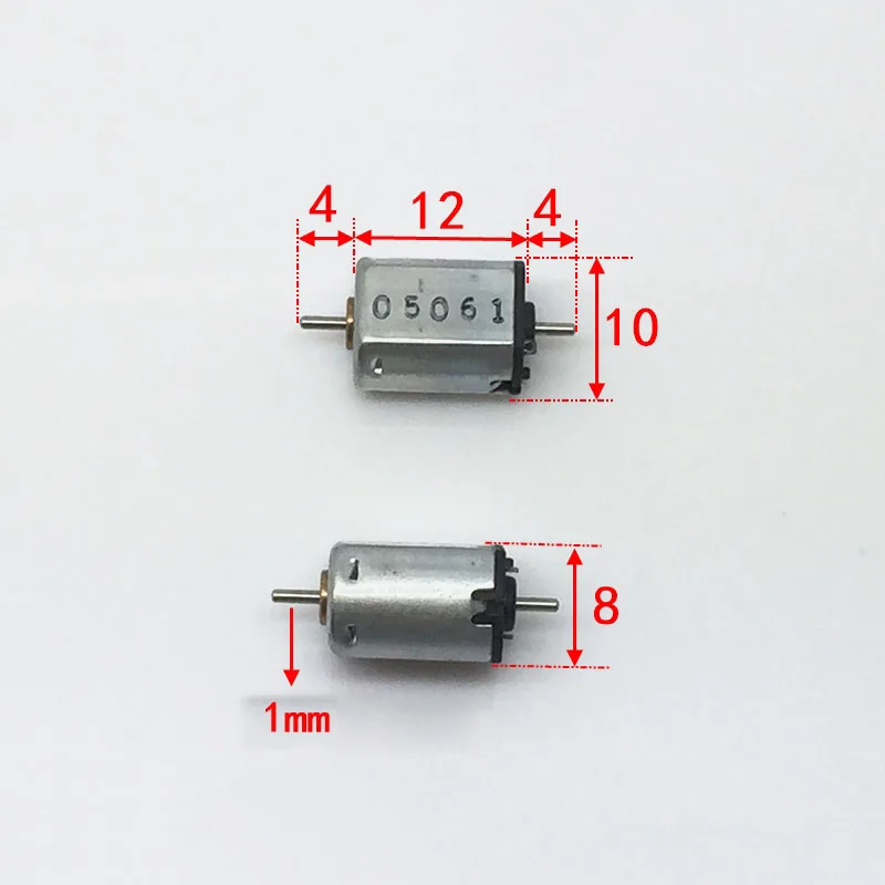 Mini M10 Dual Shaft Motor Dc 3v-6v 5v High Speed Micro 8mm*10mm ...