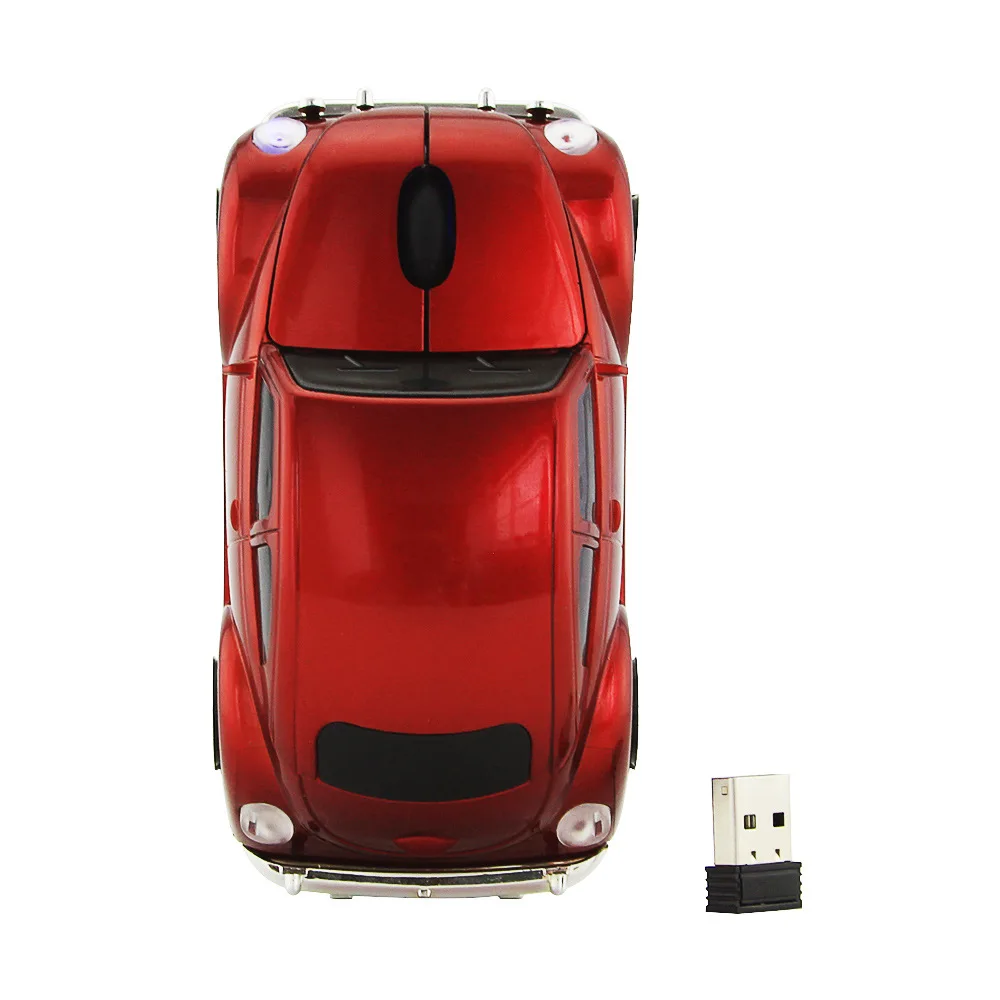 Wireless Computer Mouse Gamer Cool Beetle Car Shape Mice 1600DPI ...