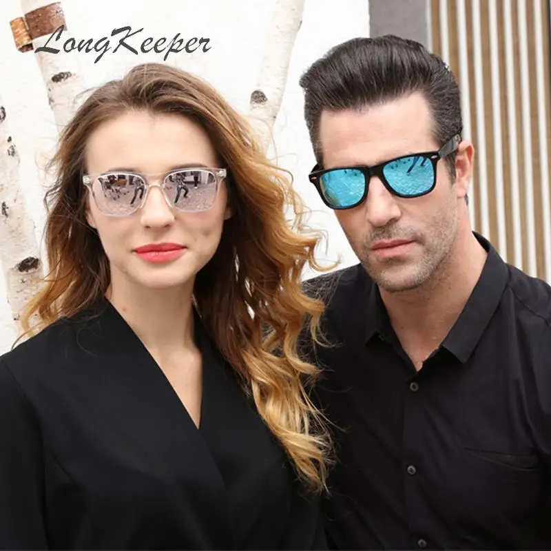 Зеркальные поляризационные солнцезащитные очки для женщин и мужчин UV400 очки ночного видения ...