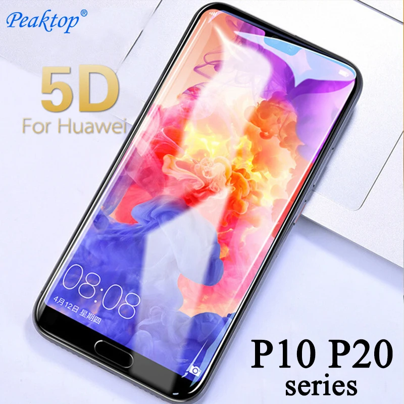 5D для huawei p 20 lite стекло для huawei p 10 облегченное закаленное ...