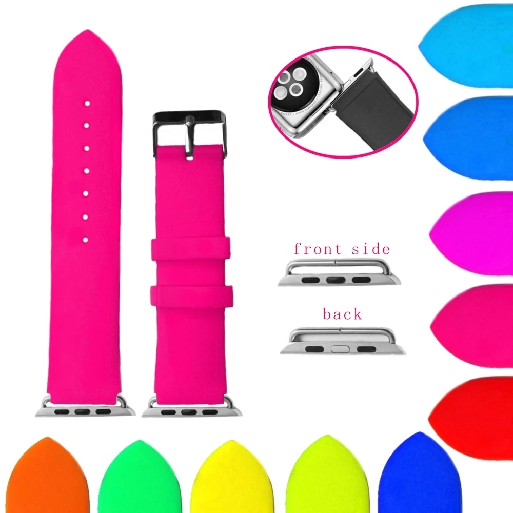 38mm Magenta Color Silicone Watch Band Fancy Choice Replacement For ...