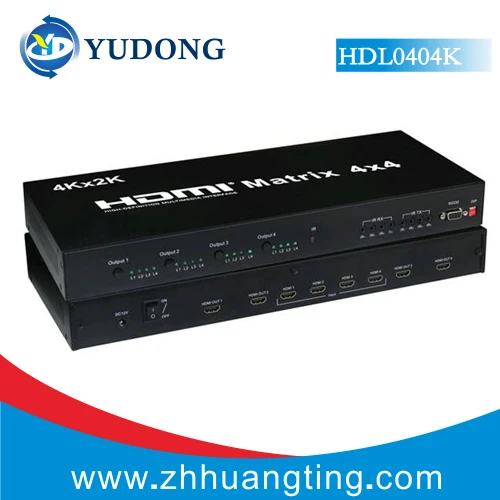 4X4 HDMI Matrix V1.4 HD True Matrix HDMI Switch 4Kx2K With RS232 ...