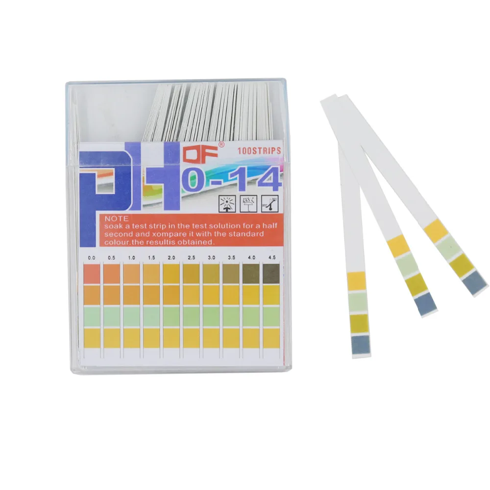 100-Strips-Boxed-Acid-Indicator-Strips-Paper-PH-Test-Strips-Range-0-14 ...