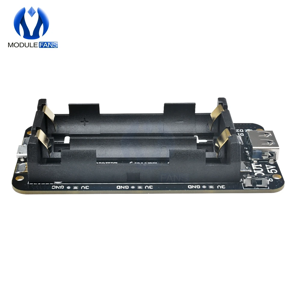 Dual Double 18650 Lithium Battery Shield V8 Mobile Power Expansion ...