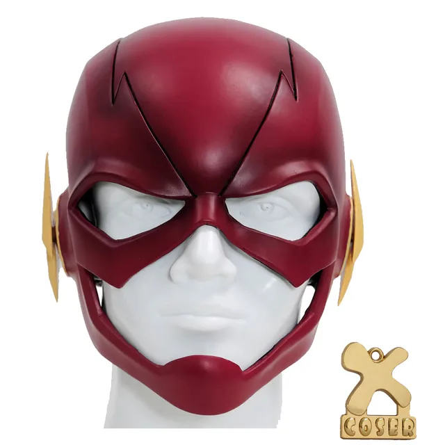 The Flash Mask Full Head Helmet Cosplay Props New Version Soft Resin ...