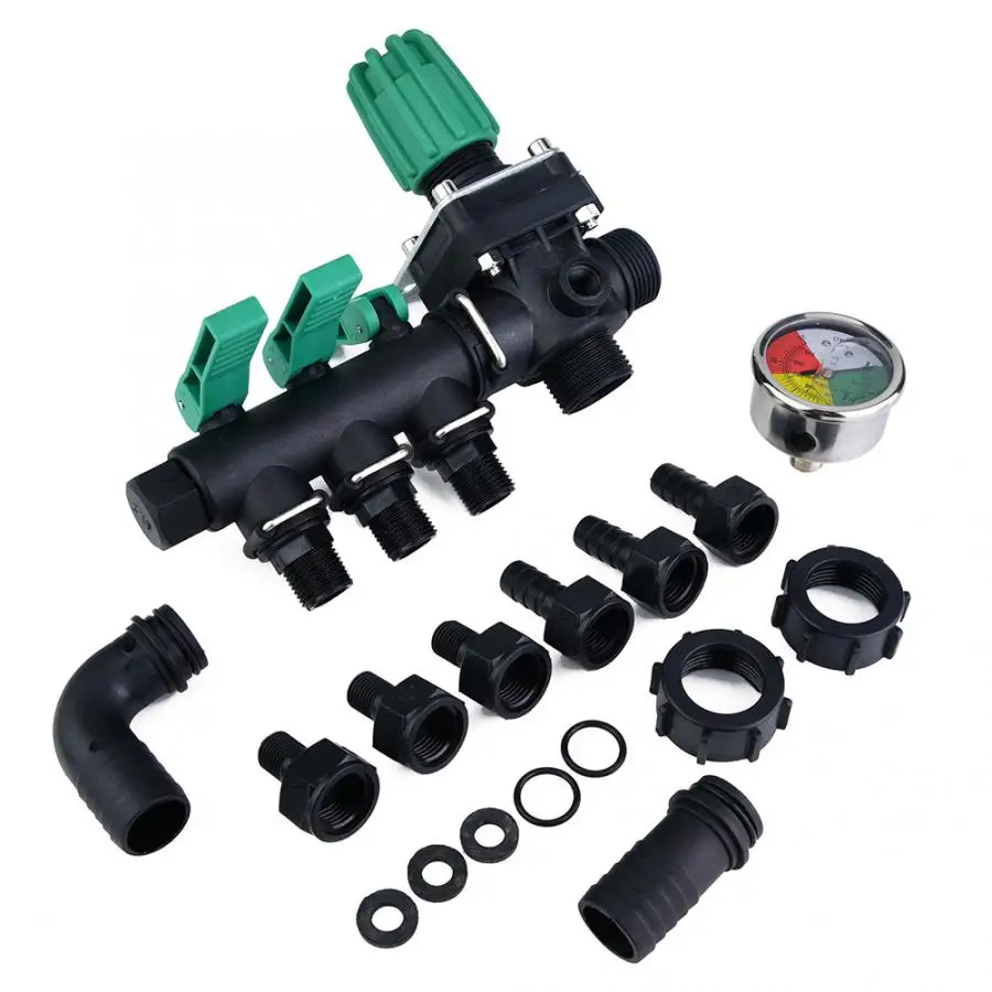 Agricultural Sprayer Control Shut Off Valve 3 Way Water Splitter Pipe ...