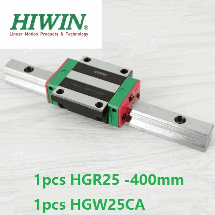 1pcs 100% original Hiwin linear rail guide HGR25 L 400mm + 1pcs HGW25CA ...