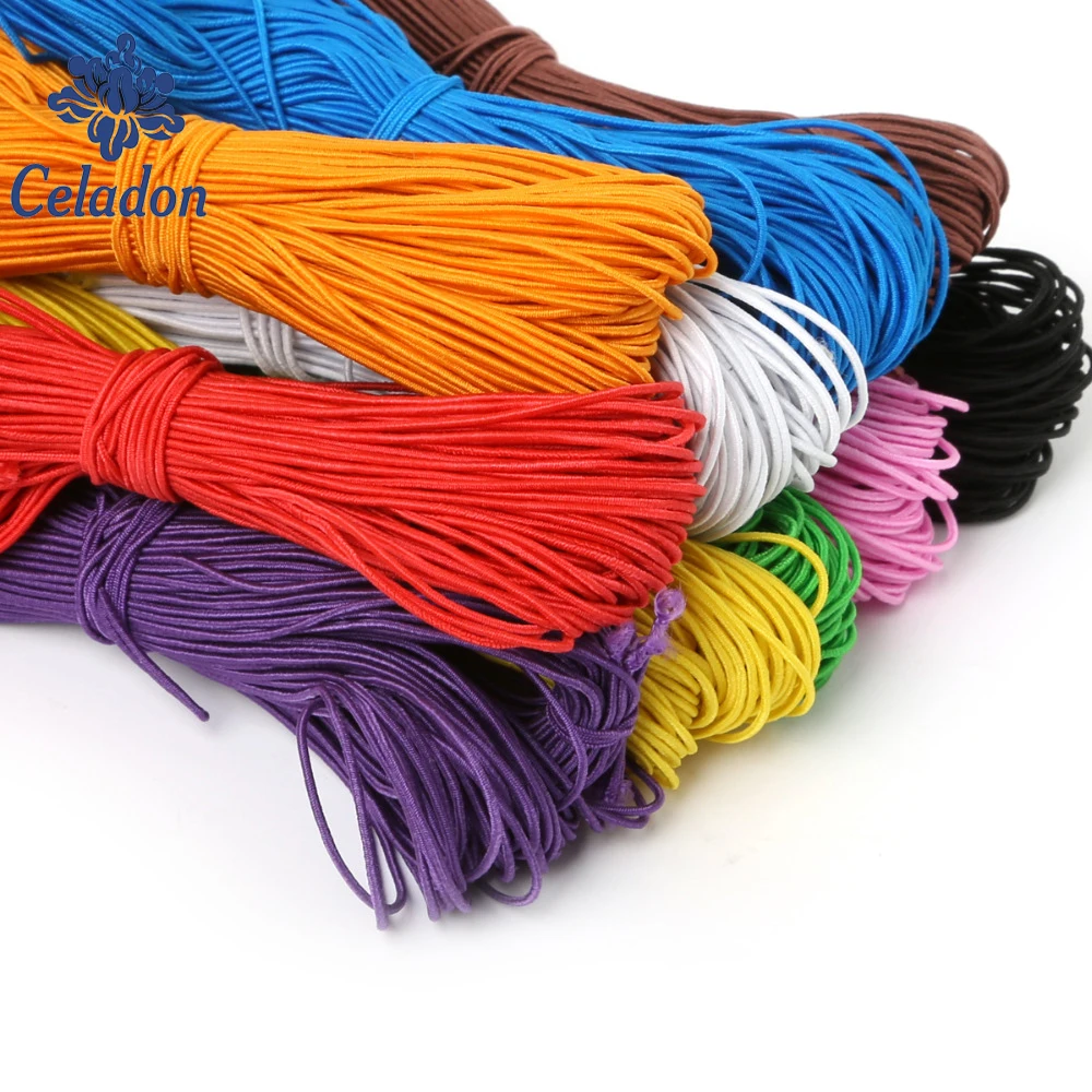 1mm 25m/lot Loose Elastic Beading Cord 10 Color To Selection Elastiques ...