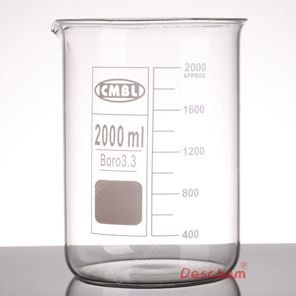 Glass Beaker Low Form,2000ml,gg17 Beaker,2 Litre,borosilicate Glass ...