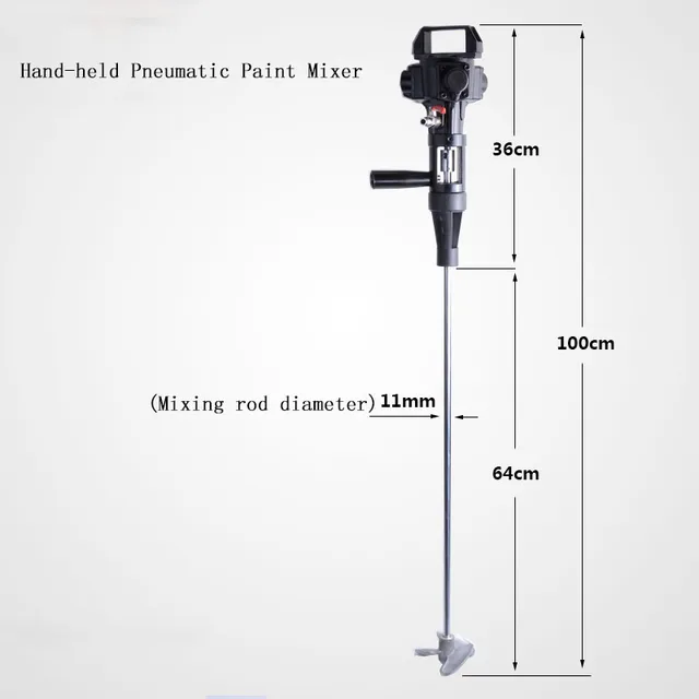 Hand held Pneumatic Paint Mixer Stainless Steel Mixer Blade Ink Mixer ...