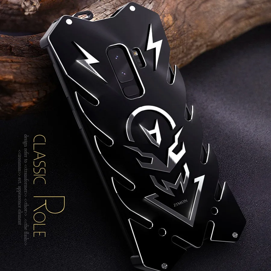 Zimon Shockproof Screw Metal Case For Samsung Galaxy S9 Aluminum Phone ...