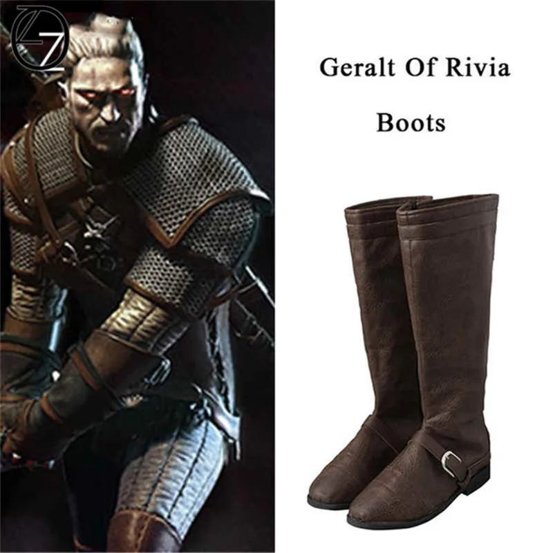 Custom Made Geralt of Rivia Cosplay Boots The Witcher 3 Wild Hunt ...