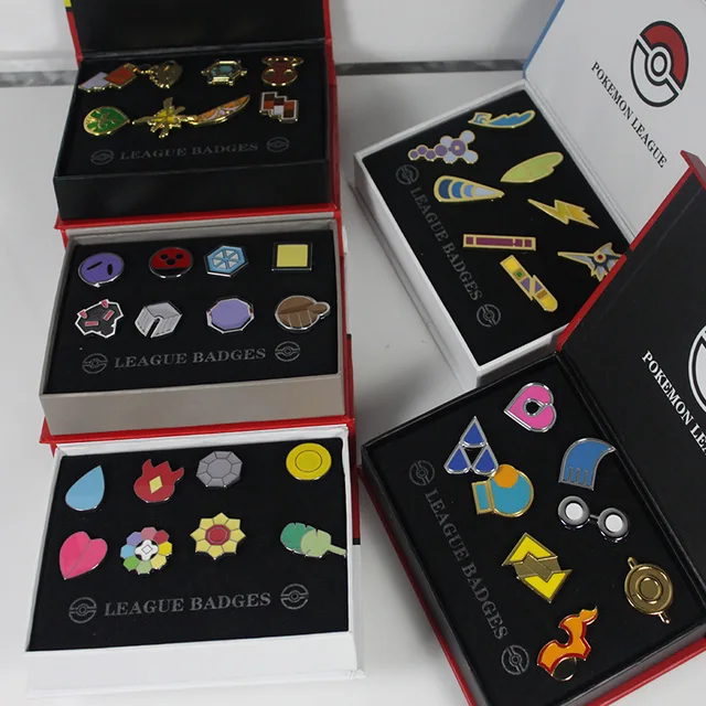 Pokemon Trainer Badge Set