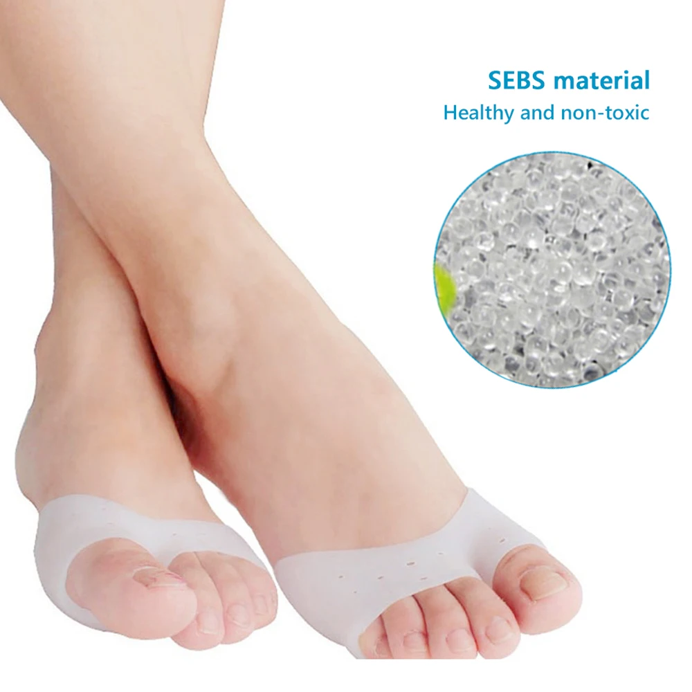 Silicone Gel Forefoot Pad Inserts For Shoes Toes Separator Fot Hallux ...