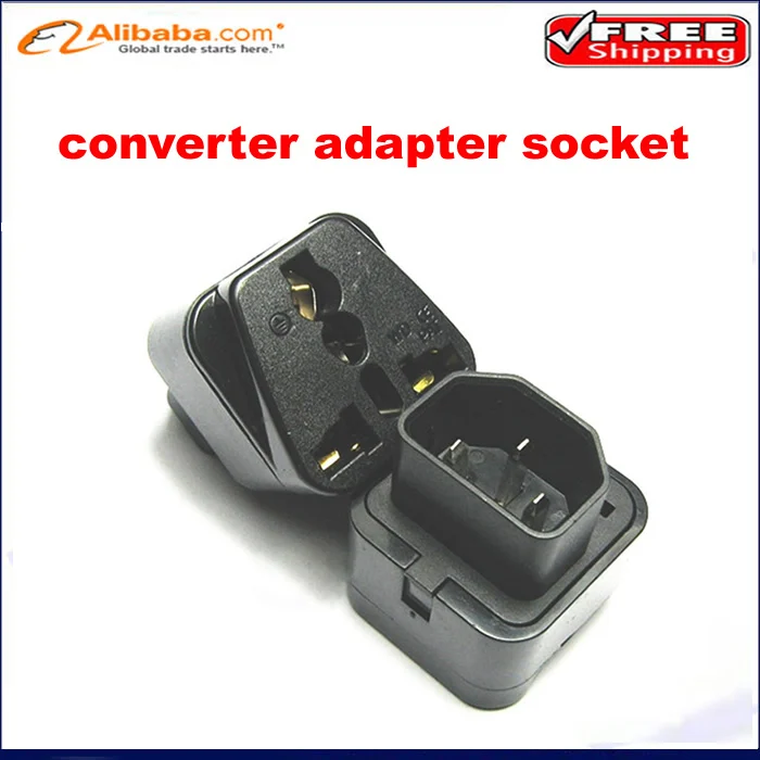 Worldwide computer converter adapter socket IEC 320 C13 to c14 plug ...