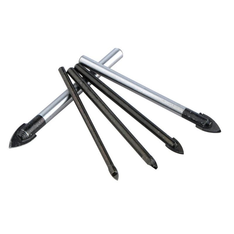 5 piece Triangle Tip Glass Drill Set Tile alloy triangle drill M3 M8 ...
