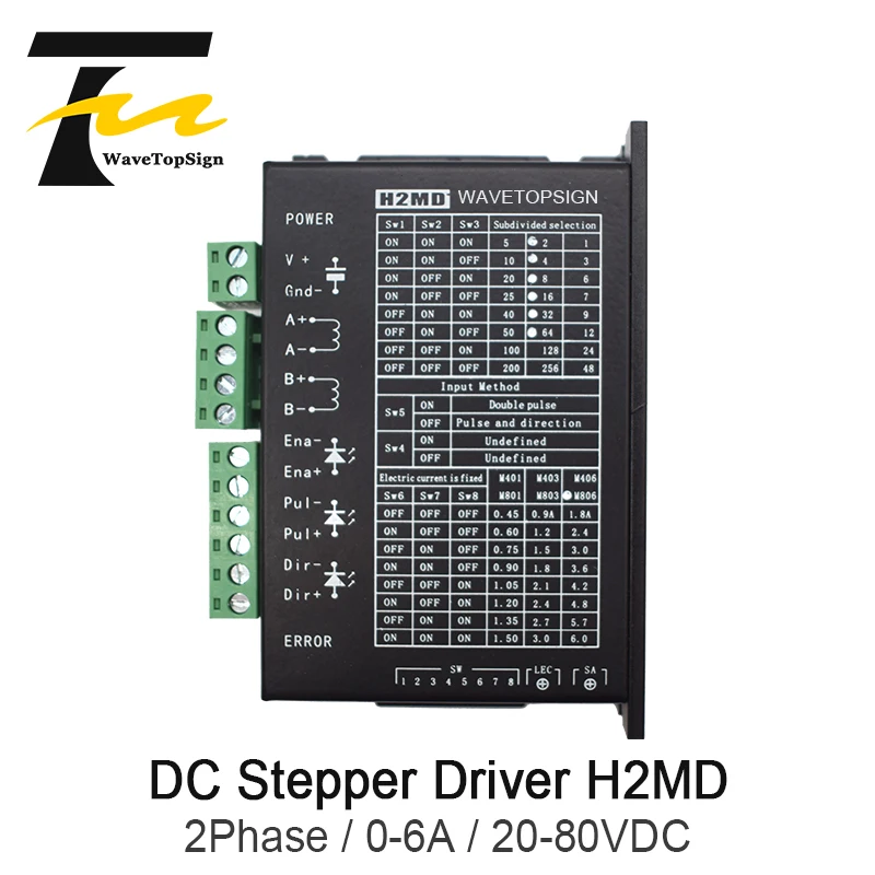 WaveTopSign-Laser-Machine-2Phase-Step-Motor-Driver-H2MD-Input-Voltage ...