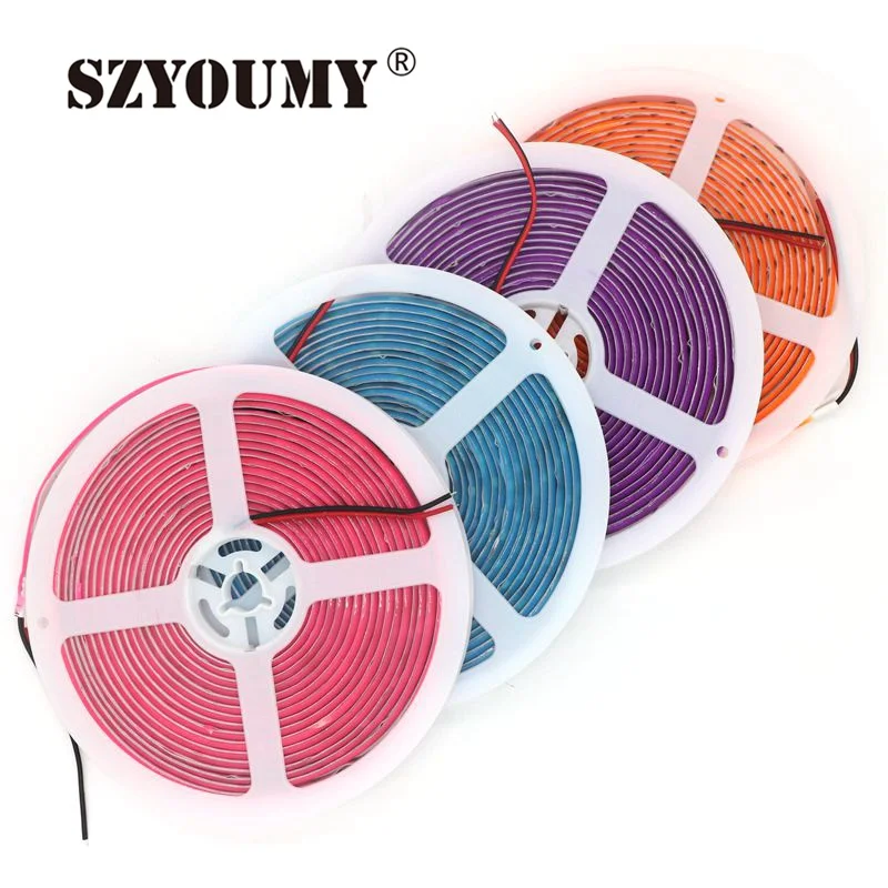 SZYOUMY 5630 SMD Neon LED Strip Rainbow Light Purple/Pink/Green/orange ...