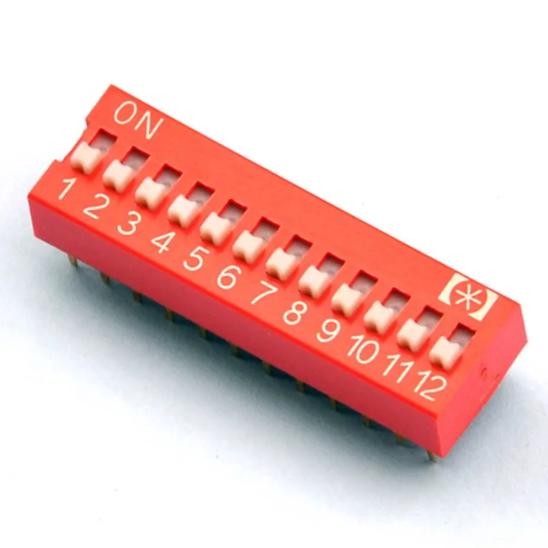 ( 10pcs/lot )12 Way Dip Switch, 12 Position 24 Pin Pcb Mountable ...