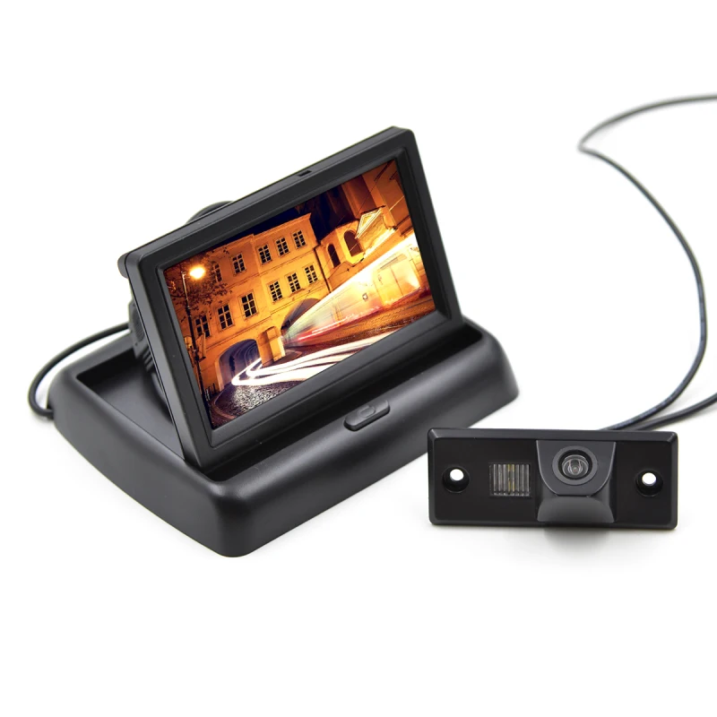 Folding Car Monitor Car Backup Parking Monitor with Car Rear View ...
