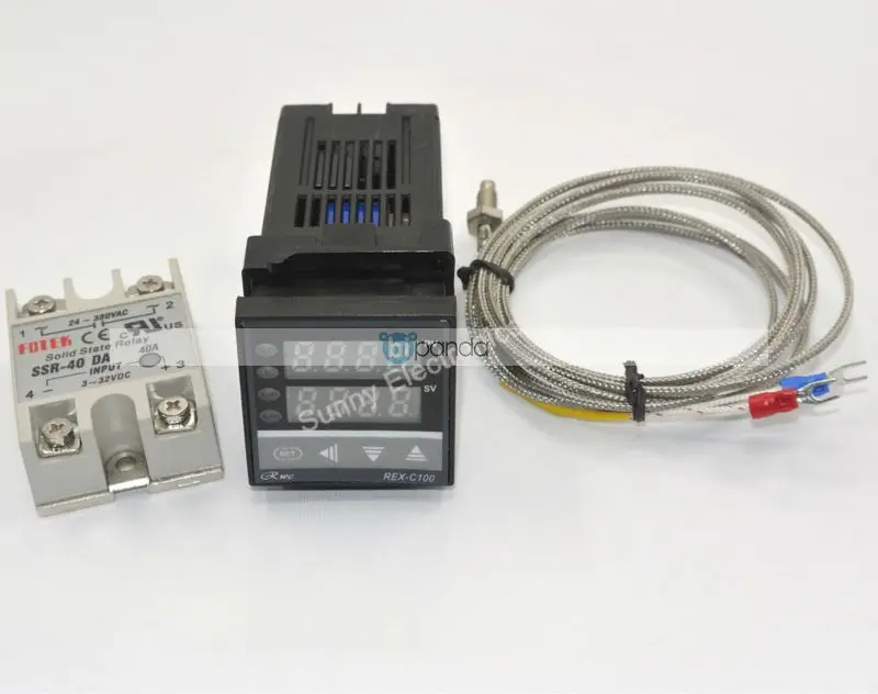 3 in One 100 240V Digital PID Temperature Controller max.40A with SSR K ...