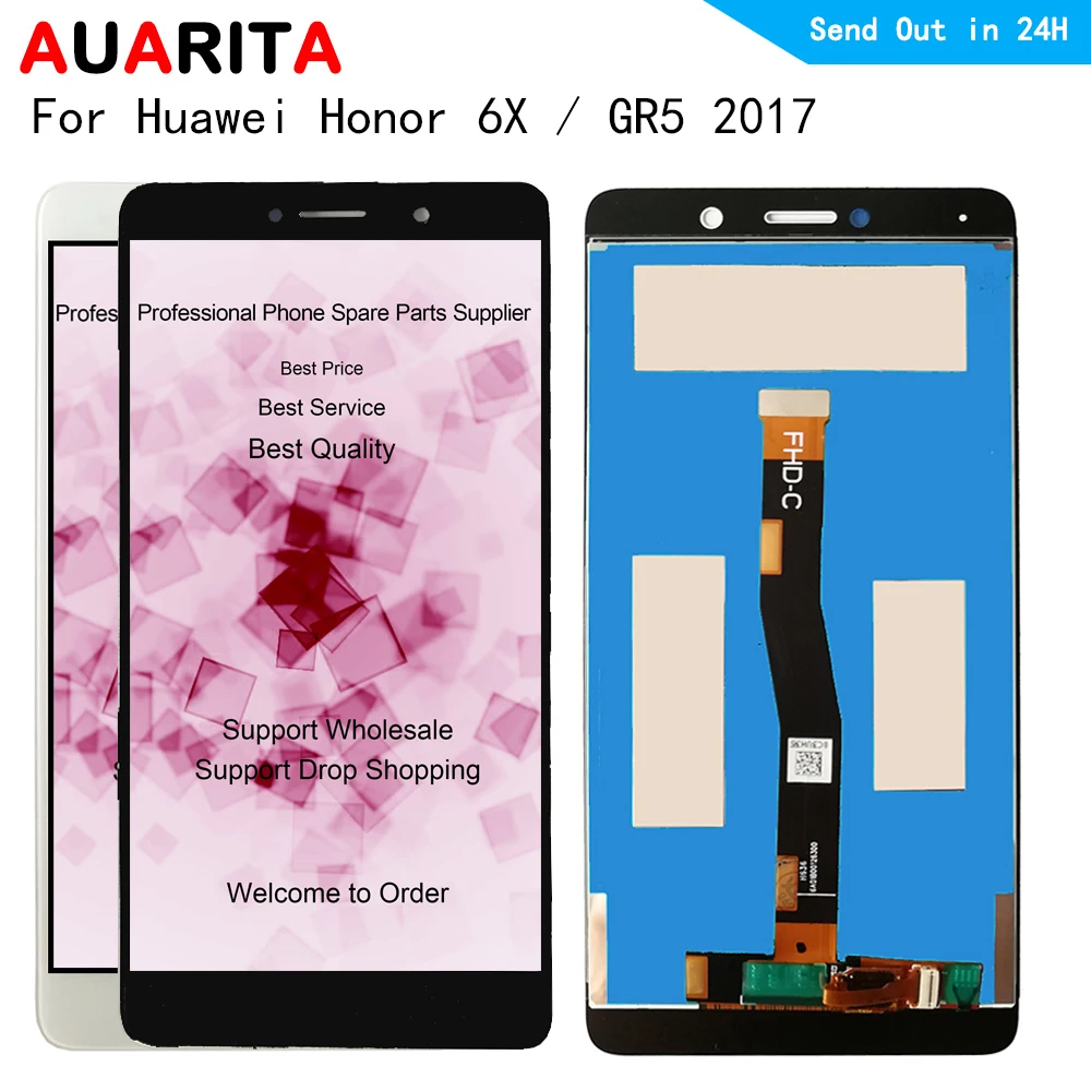 LCD for Huawei Honor 6x 6 X / gr5 2017 /mate 9 lite premium edition lcd ...