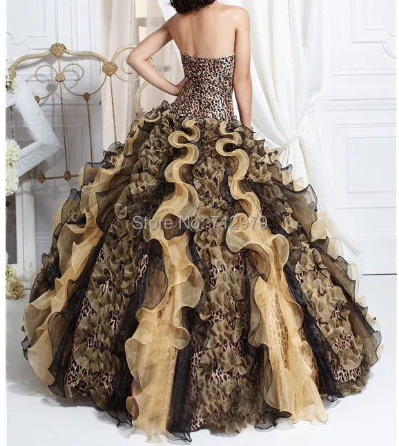 Animal Print Wedding Dress