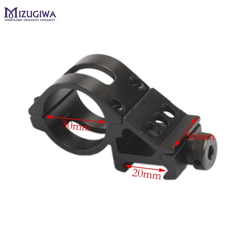 Tactical Gun Barrel Laser Flashlight Mount sight 30mm 30 Offset Weapon ...