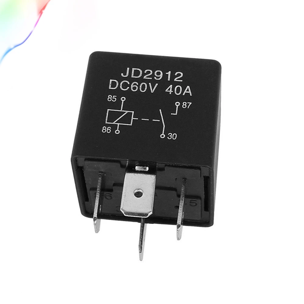 Jd2912 Dc 60v 40a 4/5 Pins Spst Vehicle Car Security Power Relay 10pcs ...