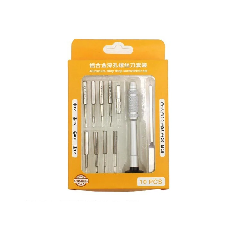 10-in-1-Aluminum-Alloy-Deep-Screwdriver-Bit-Set-Torx-phillips-Y-shape ...