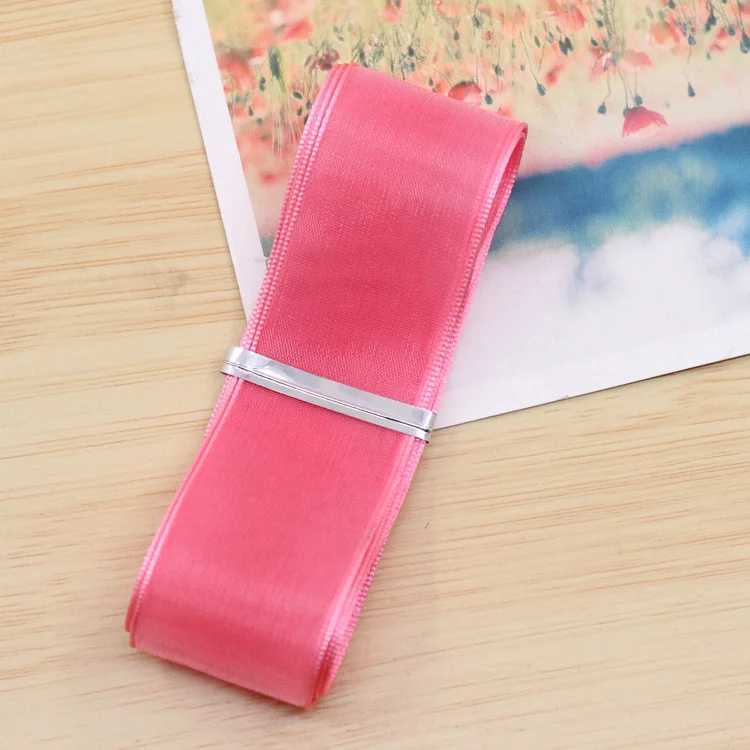 1 м лот 25 мм Снежная пряжа органза ленты искусственный шелк ленты Diy Скрапбукинг материал