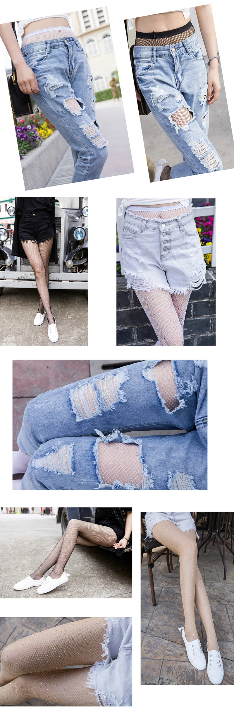 Collant,bas en résille Sexy pour femmes, collants fins à haute ...