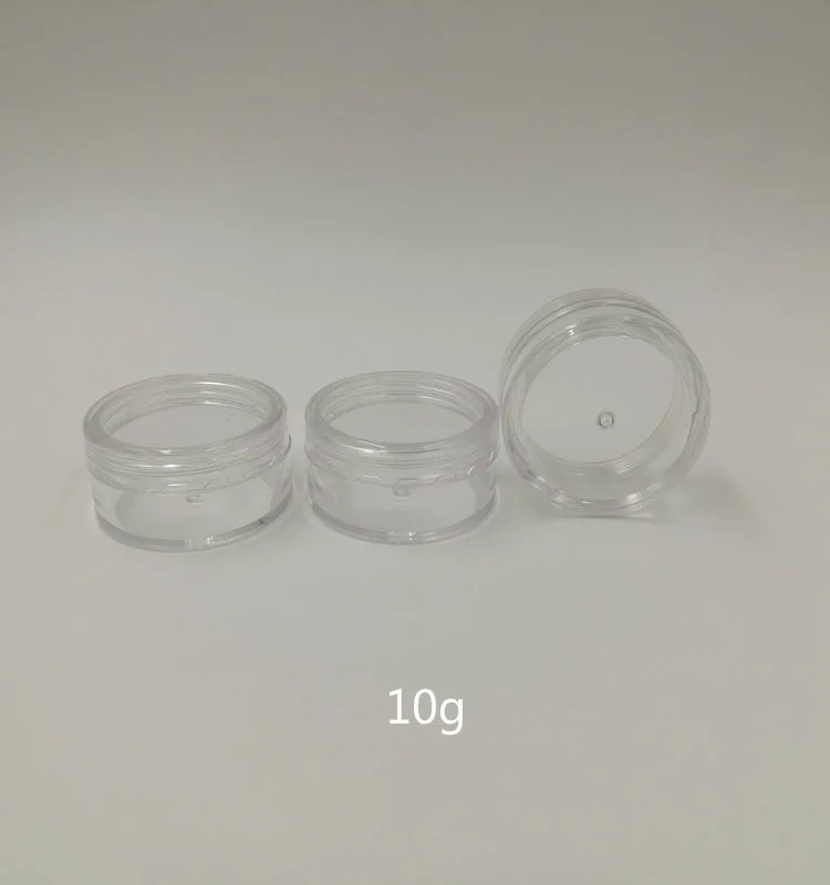 12pcs/lot 10g travel bottle container plastic clear cylinder cosmetic ...
