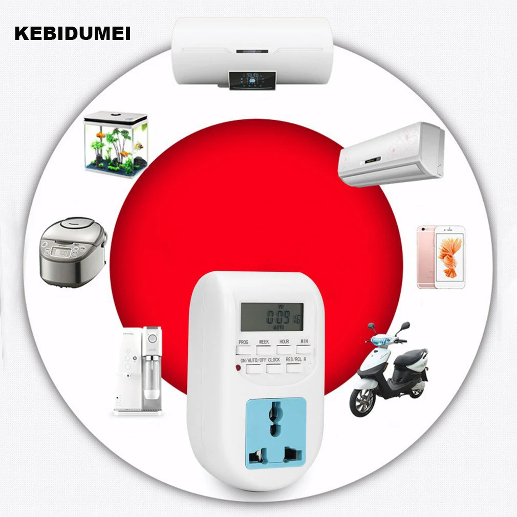 KEBIDUMEI Switch EU Plug Smart Digital Timer Energy Saving Timer kebidumei-switch-eu-plug-smart-digital-timer-energy-saving-timer