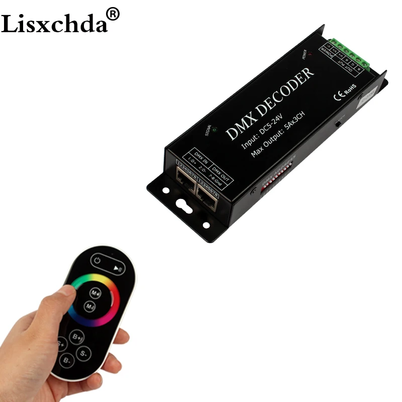 Free Shipping New 2015 Led RGB DMX Decoder Controller 12V DMX512 ...
