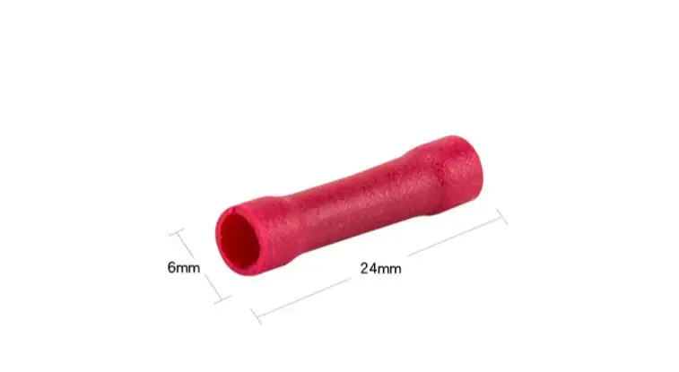 BV1 red Insulating Wire Connector wire connector Butt Connectors Crimp ...