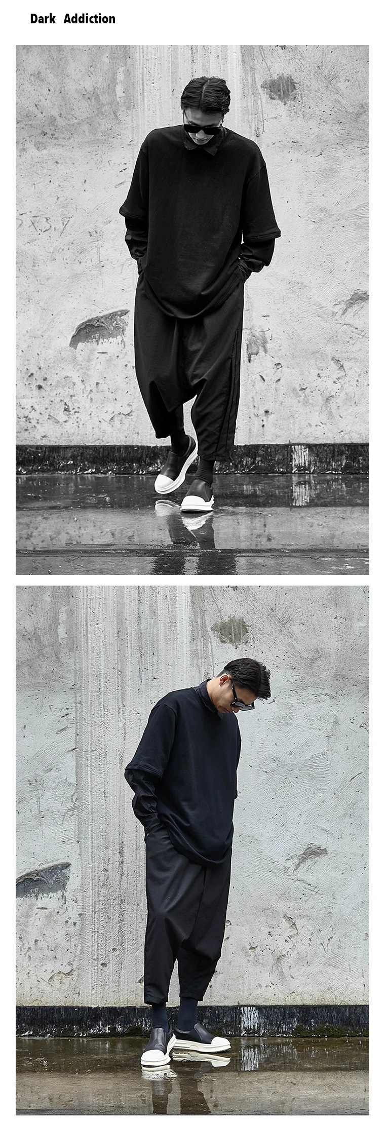 MR-DONOO, японский стиль, готический стиль, темно-черный крест, мужские ...