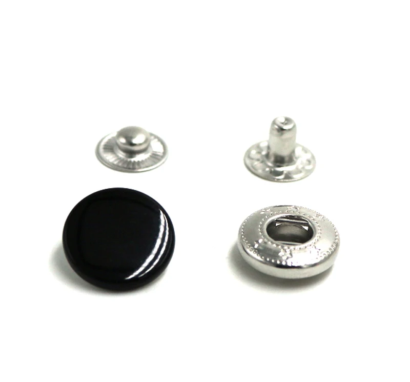 New Metal Buttons 10sets/lot Quality Black 12mm/15mm17mm/20mm Snap ...