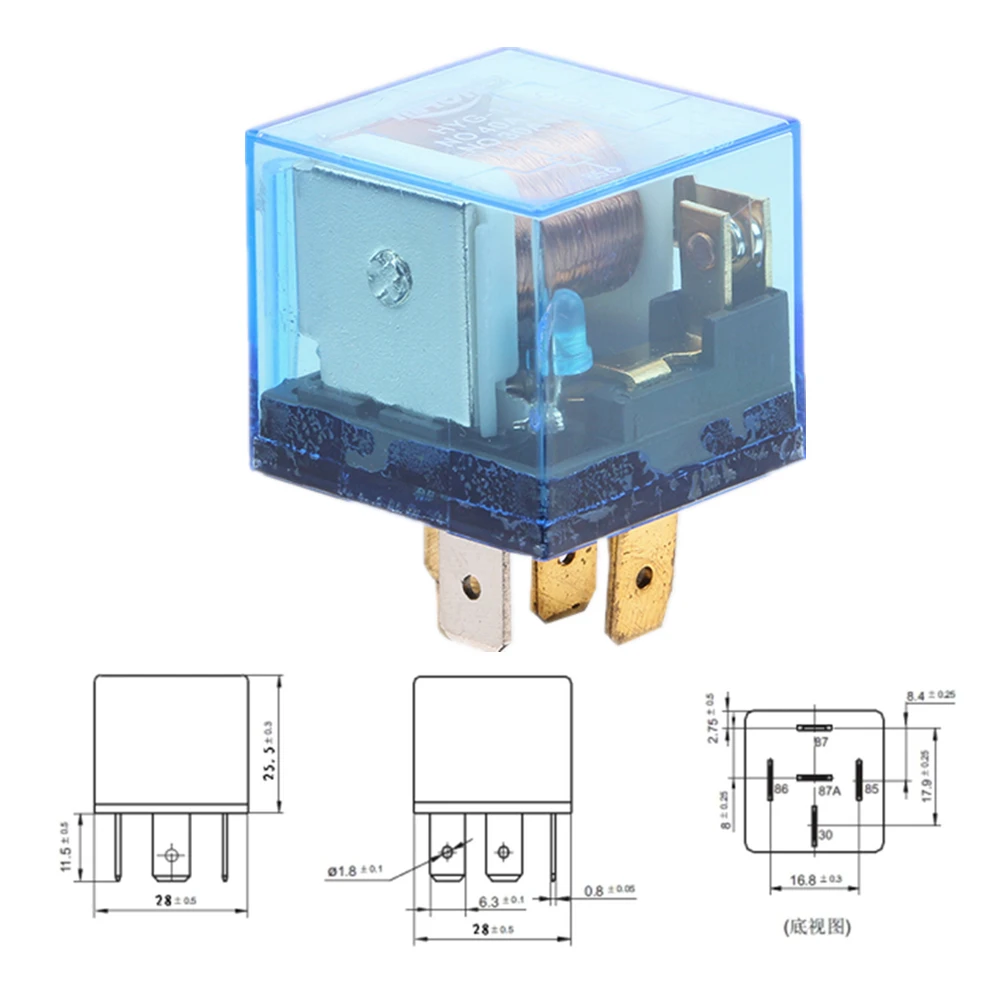 HY5017 12V C G NF Automotive Relay Electromagnetic Relay DC 12V 5Pin ...