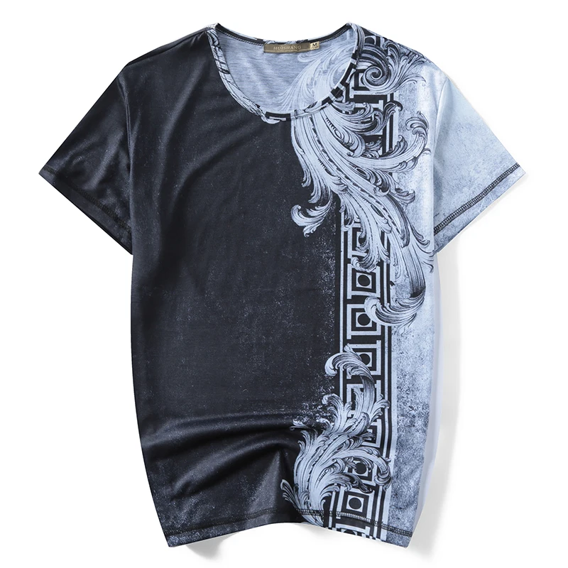 men's European style billow T shirts casual wear streetwear cotton t ...