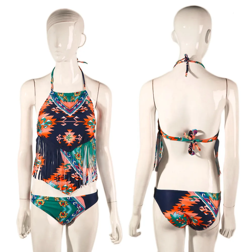 Hwhot Swimwear Bandage Bikini Sexy Womens Bikini Tassel Fringe Padded
