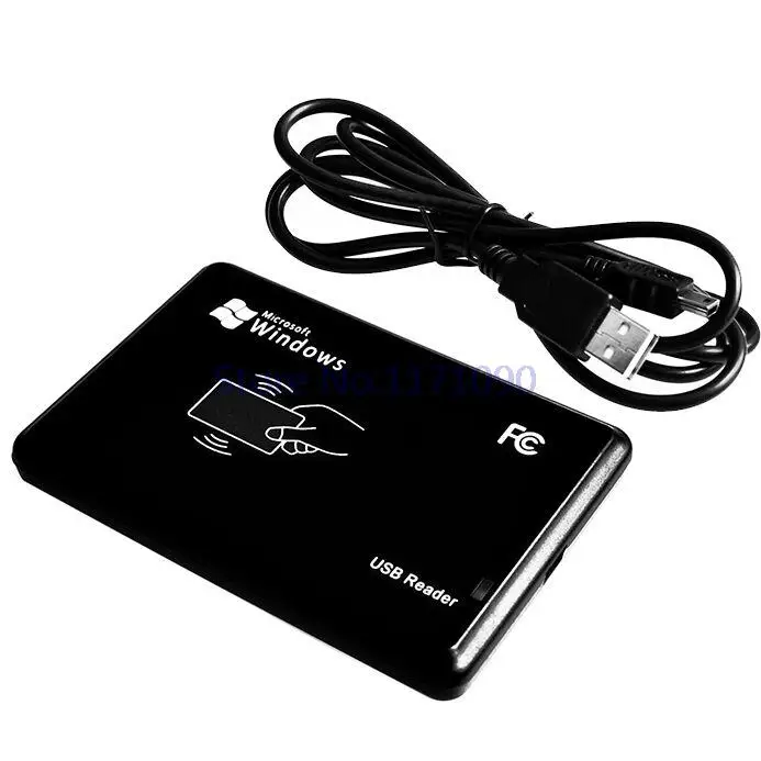 New-Security-Black-USB-Proximity-Sensor-Smart-RFID-ID-Card-Reader ...