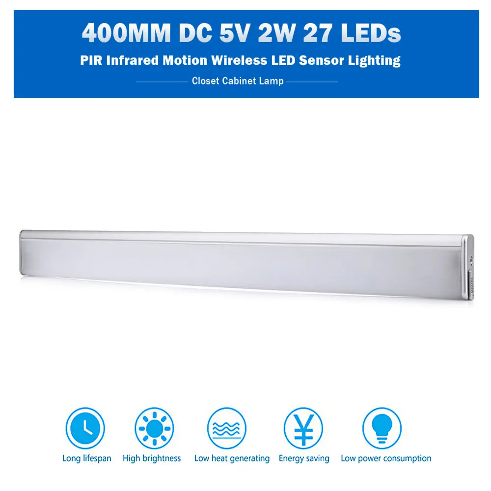 Lightme PIR Infrared Motion Senslor LED Tube Light Wireless LED Sensor ...